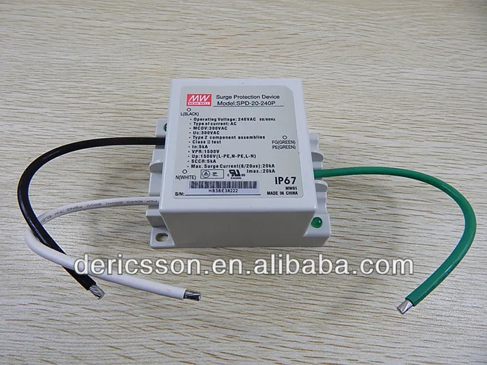 20ka Ac Surge Protection Device Spd-20-240p Mean Well Original - Buy Ac ...