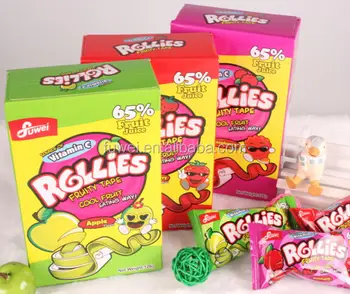 Cool Eating Way Fruity Tape Jelly Gummy Rollies Candy - Buy Jelly Gummy ...