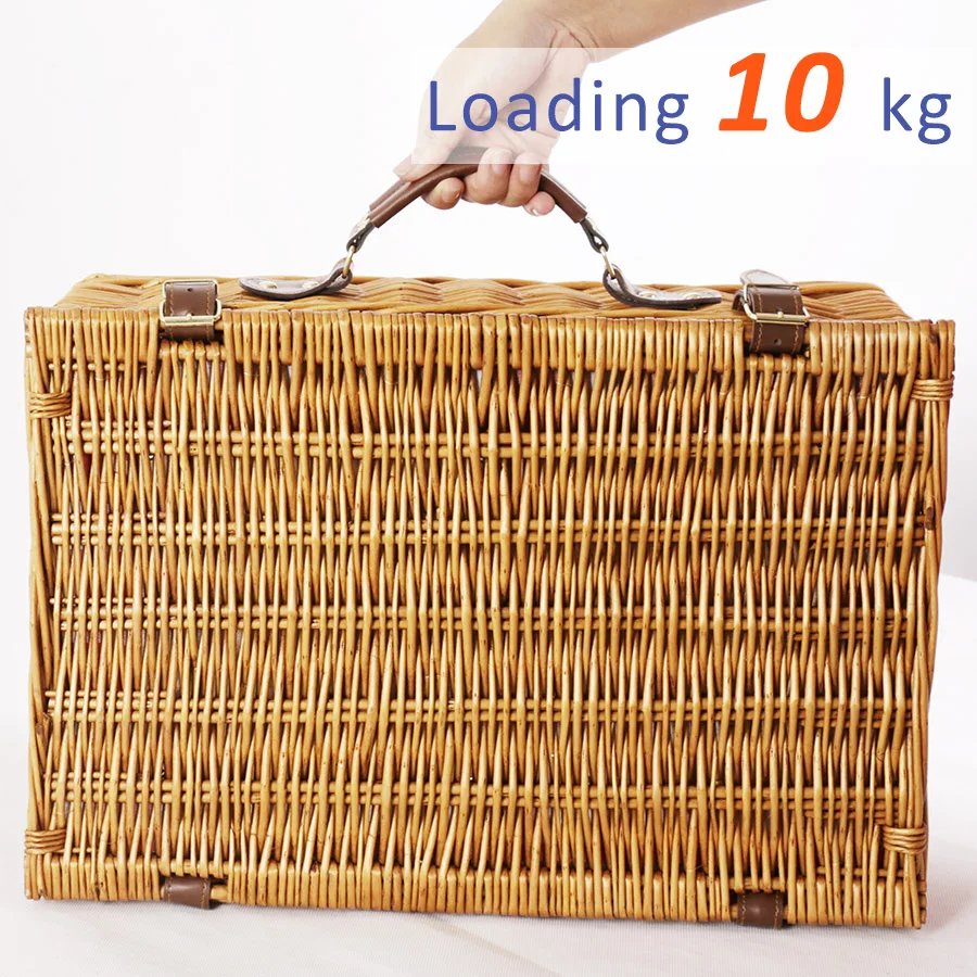 China Rattan Wicker Picnic Basket With Insulated Bag| Alibaba.com