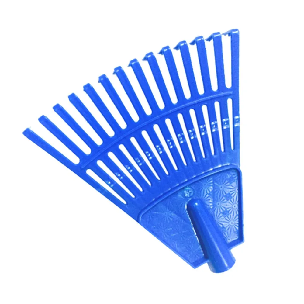 Small 14 Teeth Child Garden Plastic Rake With Short Wood Handle - Buy ...
