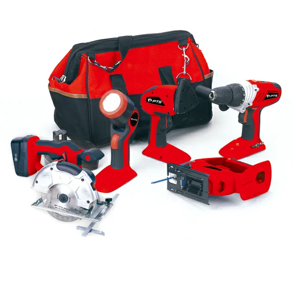 Hot Sale 5 Pcs Rechargeable Cordless Tool Kit Lithium Battery Tools Set ...