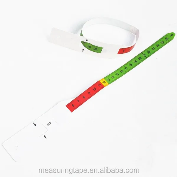 Full color measuring mid-upper arm circumference tape colored medical ...
