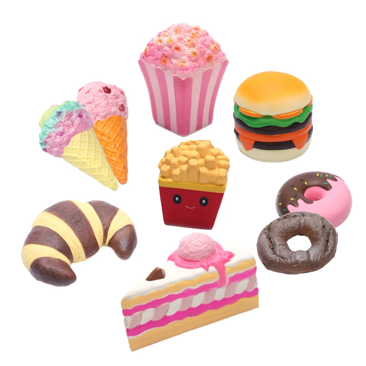 High Quality Sweet Scented Cat Hamburger Squishies Food Slow Rising ...