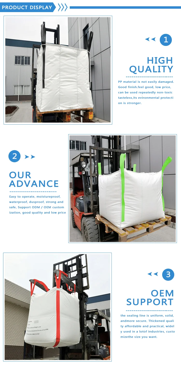 China Big Tote Bag 1 Ton Super Sack Bulk Bags Pp Woven Bulk Bag For ...