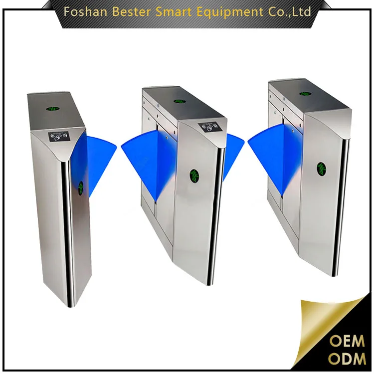 Security System Self Closing Fast Lane Flap Barrier Speed Gate - Buy ...