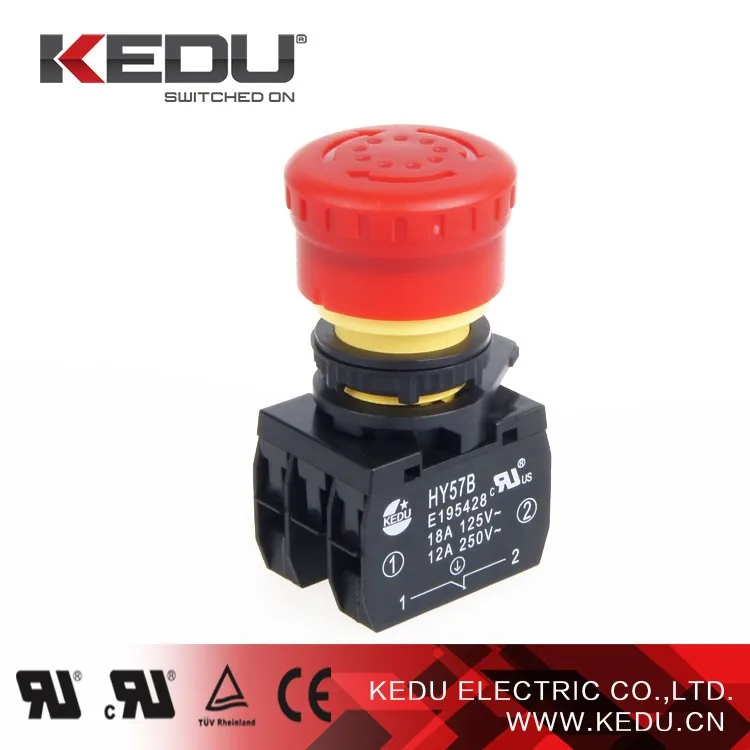 KEDU 16A Push Button Switch With UL TUV CE Approved HY57B-2 - GoldSupplier