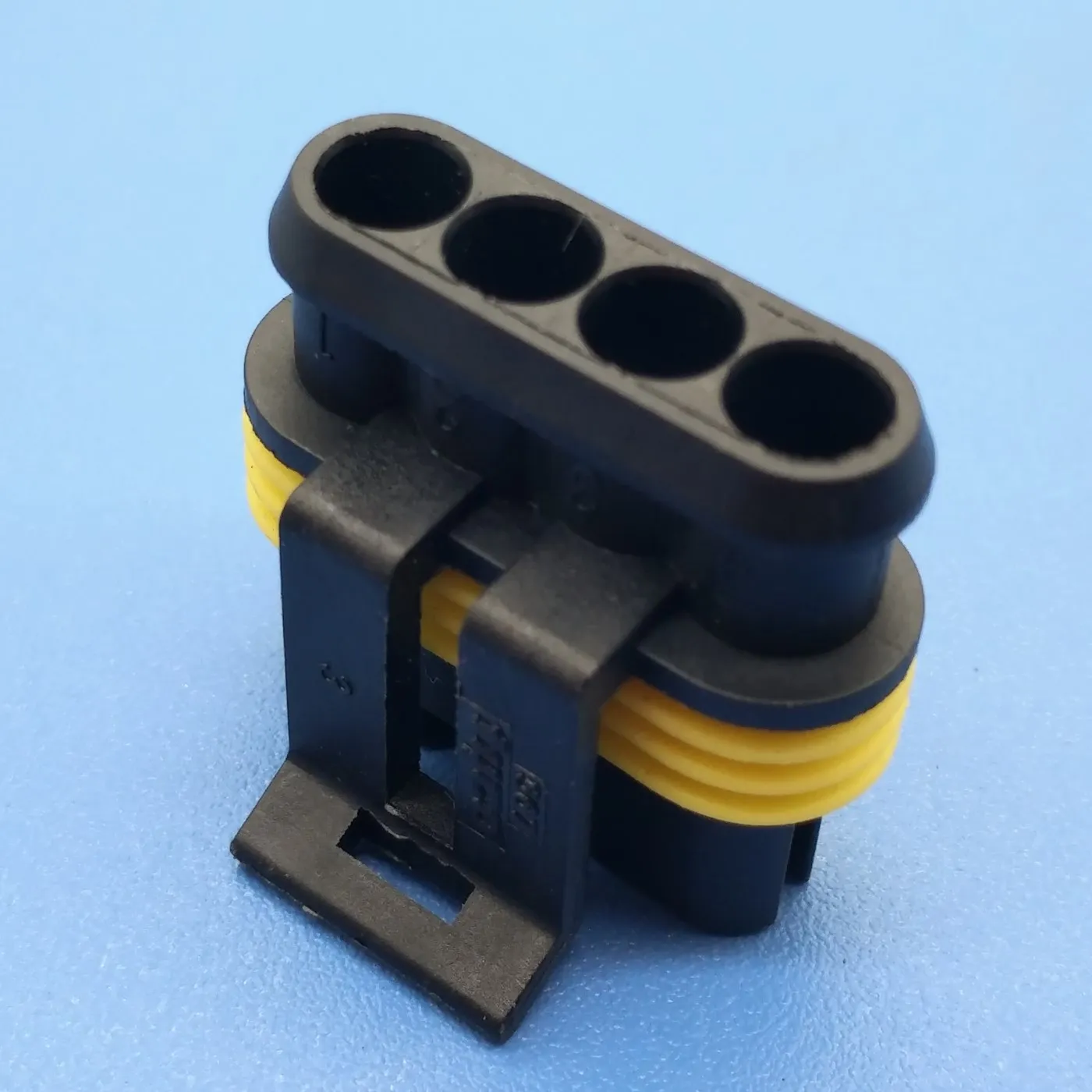 282087-1 Plastic 4 Pin Female Waterproof Black Pa66 Automotive Housing ...