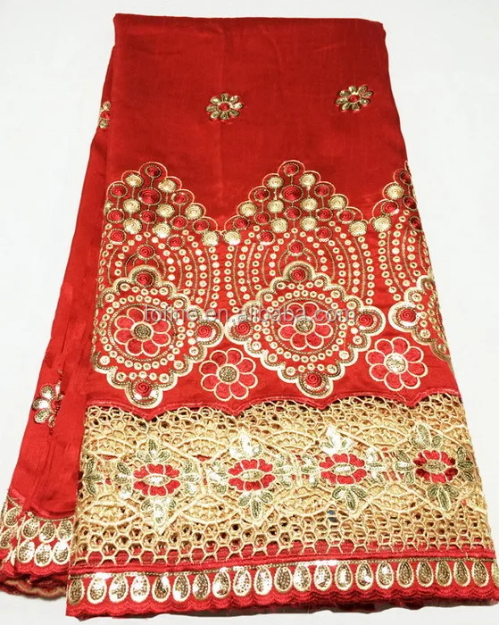 Wholesale High Quality Red Indian George Fabric African George Fabric ...