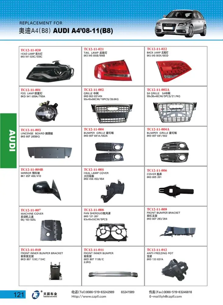 Soporte Del Radiador/refrigerante Del Radiador Soporte Para Audi A4 ...