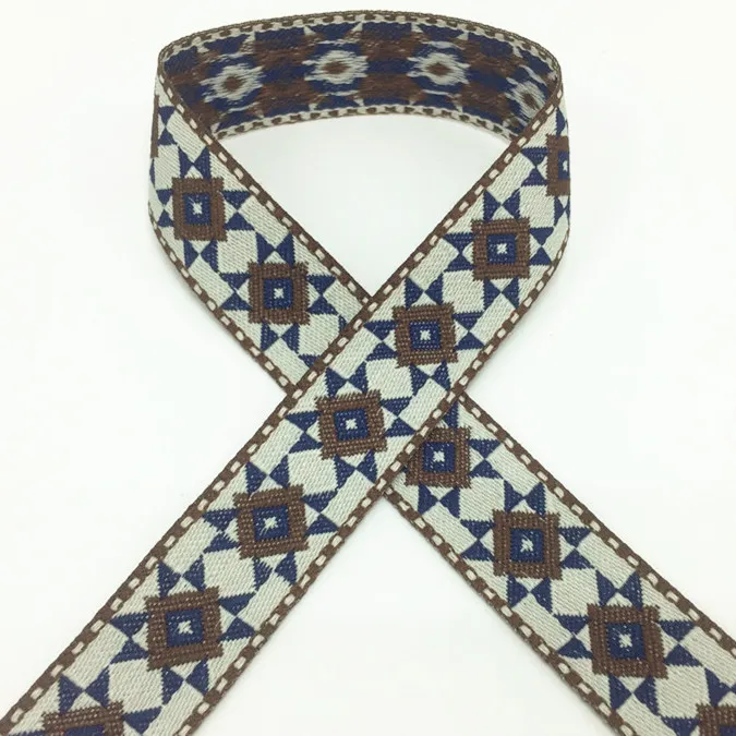 Embroidery Weave Grosgrain Ribbon Braided Tapes - 100% Polyester