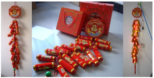 Electric Firecrackers-standard Size-with LED Light-reusable (no Powder ...