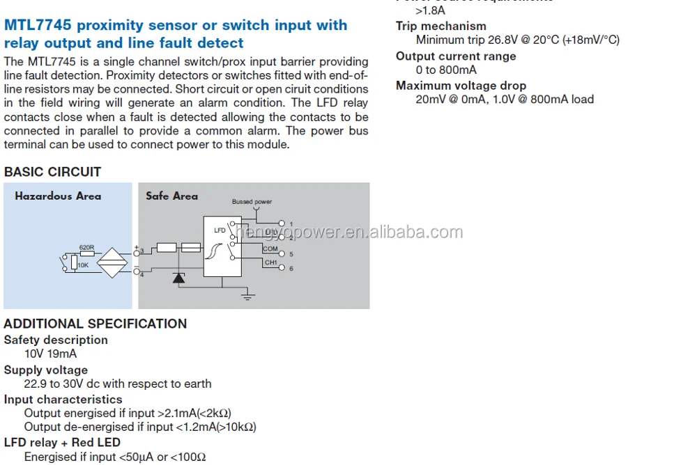 Mtl7700-barreras De Seguridad Para Montaje En Riel Din,Serie Mtl7760ac ...