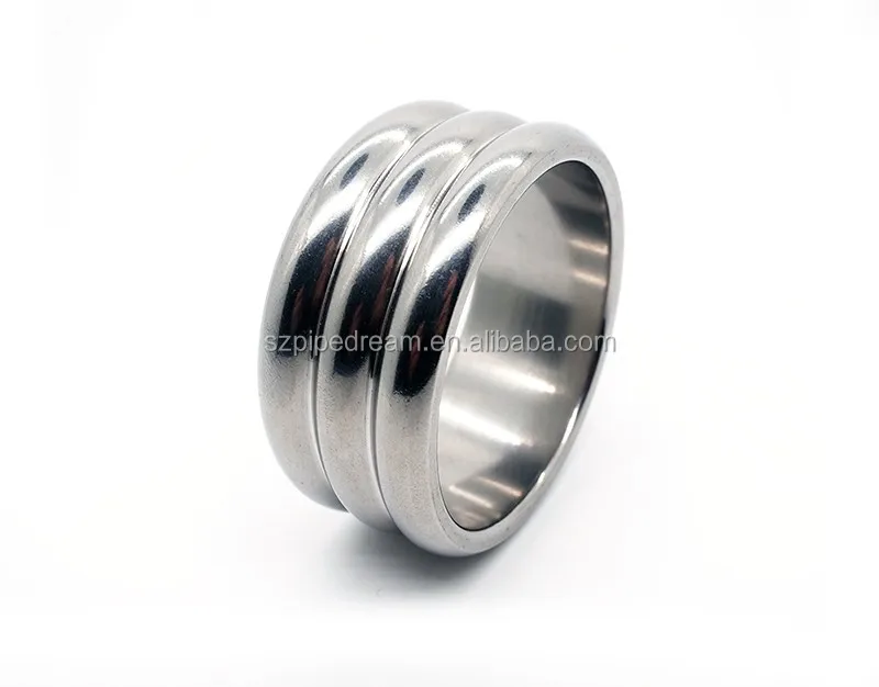 47mm Stainless Steel Cock Ring Metal Penis Ring Scrotum Stretcher Male ...