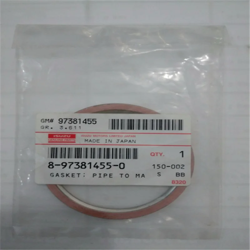 8973814550 8-97381455-0 Exhaust Pipe Manifold Gasket Set For Isuzu ...