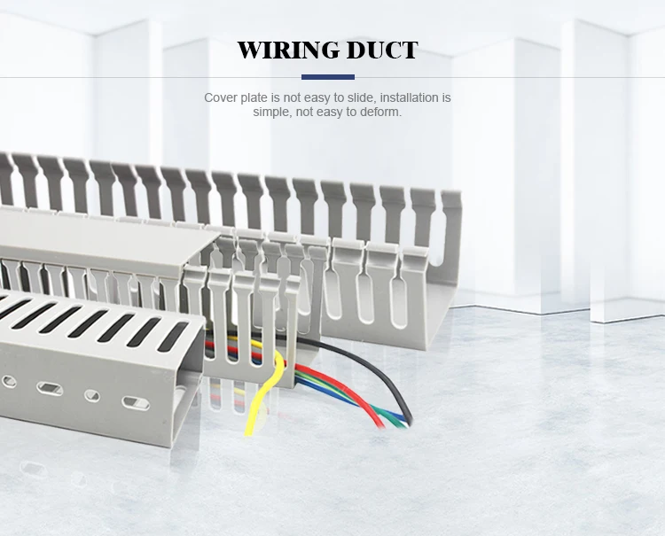 Slotted Pvc Electrical Wiring Ductswiring Ducts Cable Tray Cable Duct ...
