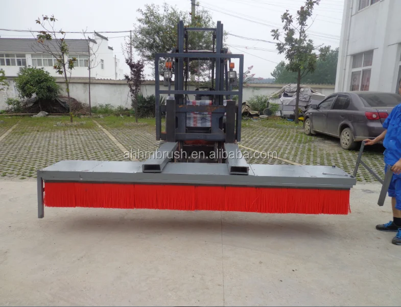 Forklift Sweeper Broom Telehandler Forklift Mounted Yard Sweeper Brush ...