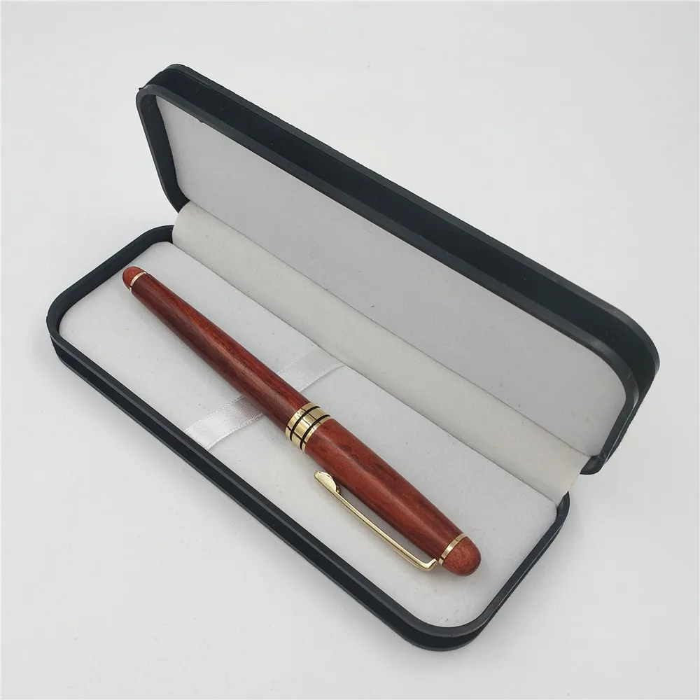 Plastic Soft Touch Gift Box Velvet Surface Pen Case Red Color White ...