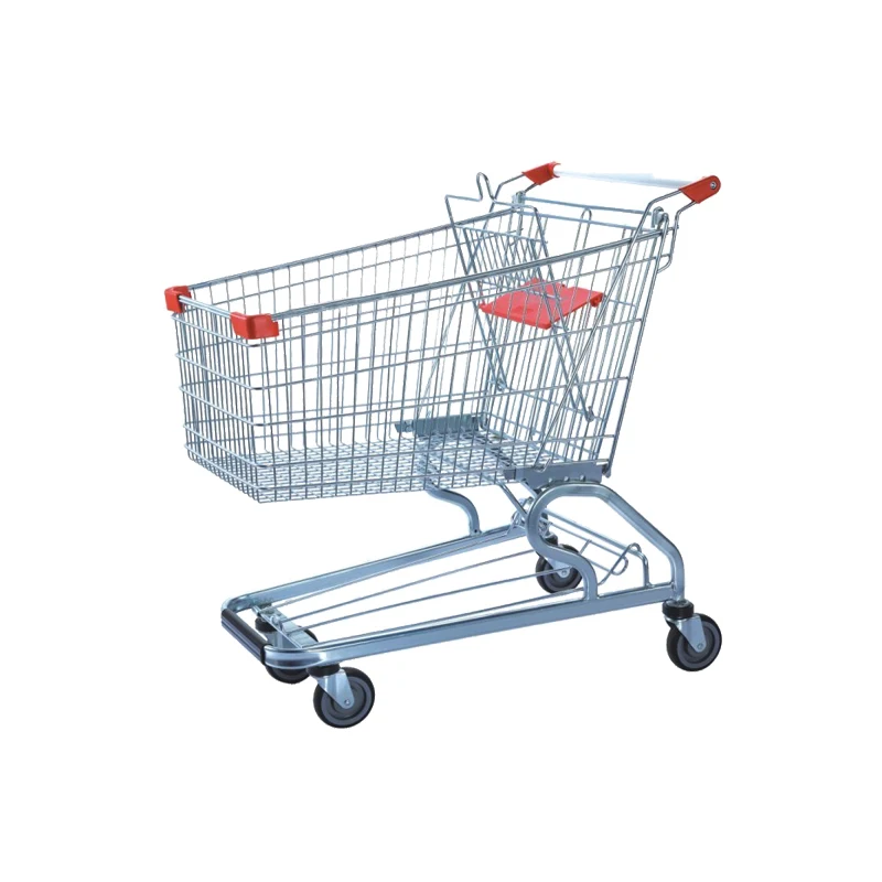 Kmart Shopping Trolley - Durable Wire Metal Cart with Lock