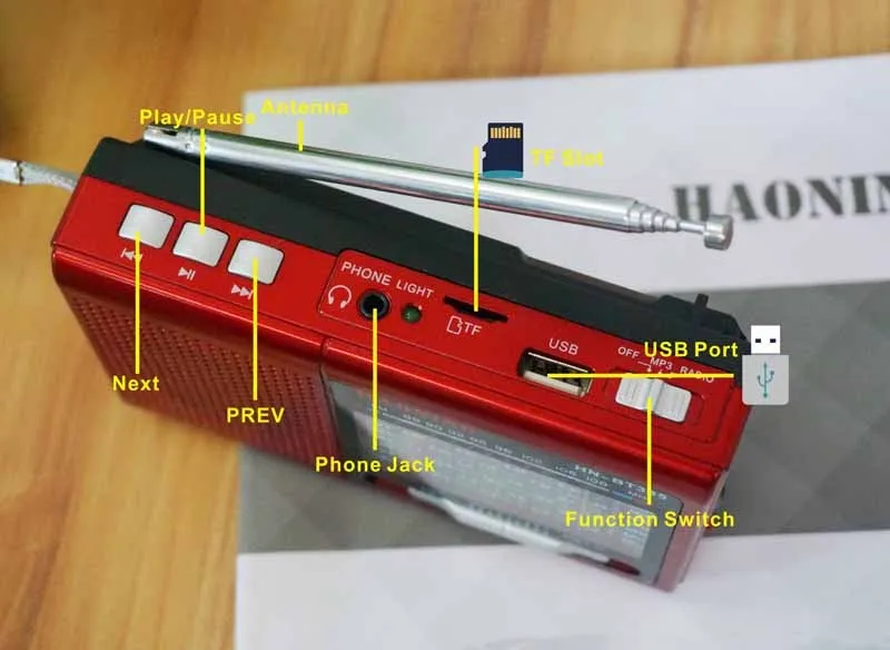 Am Fm Rechargeable World Band Receiver Radio With Usb Tf - Buy Am Fm ...