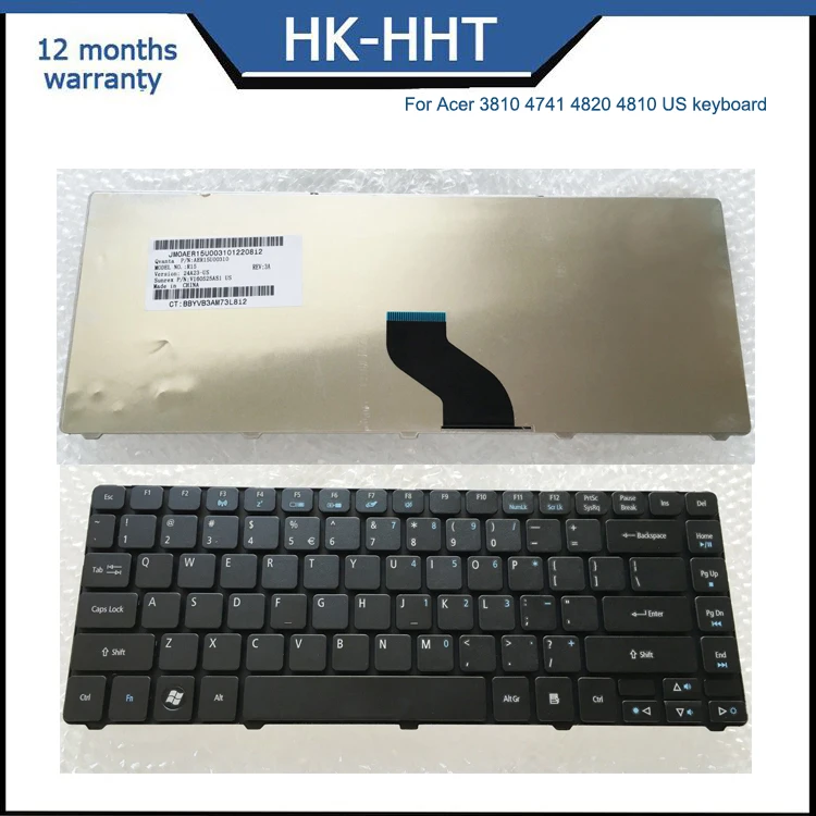 Laptop Keyboard For Acer 3810 4741 4736 4820 4810 4336 Us Keyboard ...
