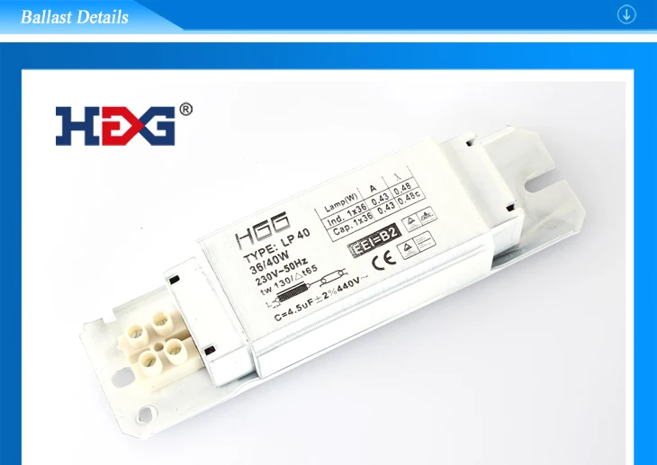 Electro Magnetic Ballast 20w 40w 58w for Fluorescent Lamp