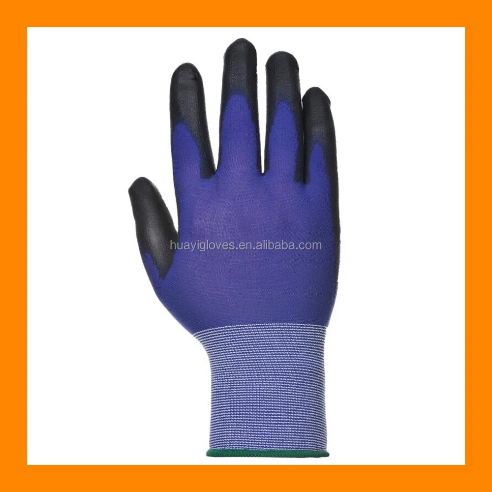 18g Palm Covered Pu Precision Gloves For Carpenters Component Handling ...