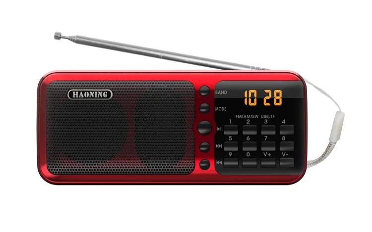 Custom Portable AM/FM Aux USB Rechargeable Radio - HAONING