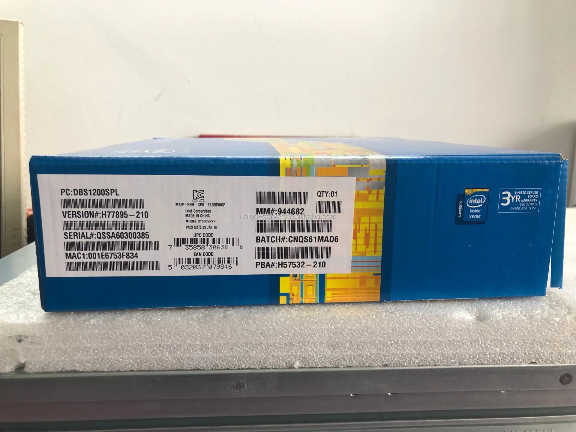 Original Intel Server Board S1200SPL(DBS1200SPL) - 64 GB RAM