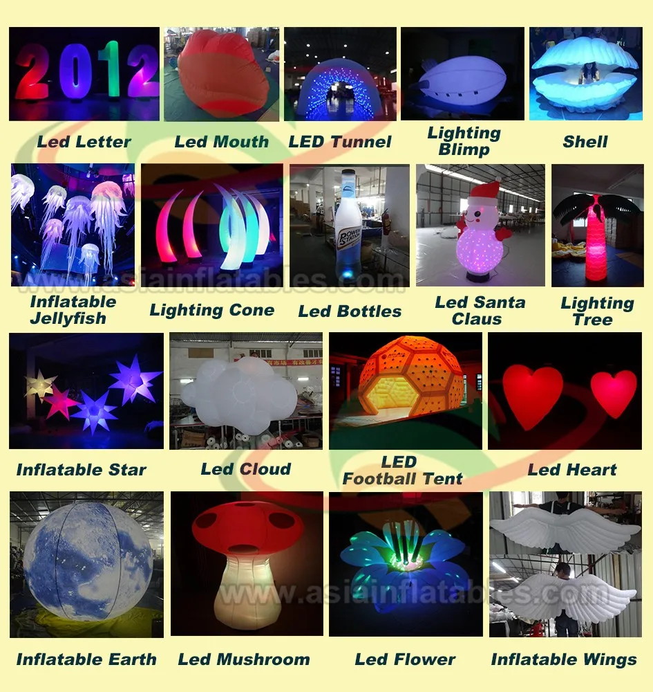 Lighting Inflatable Led Light Tunnel Castle Gate Decoration Wall For ...