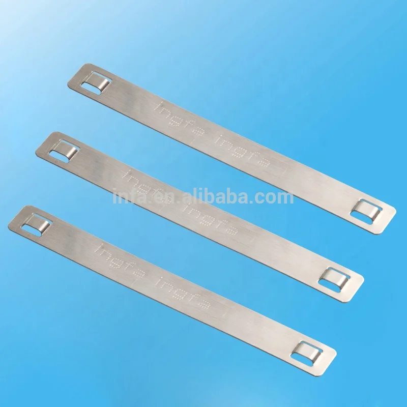 Sign Stainless Steel Cable Marker Plate With Self-locking Cable Tie ...