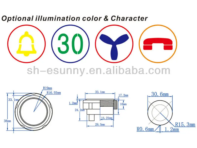 Elevator Hall Button,Elevator Hall Button Sn-pb410 / Elevador Pulador ...