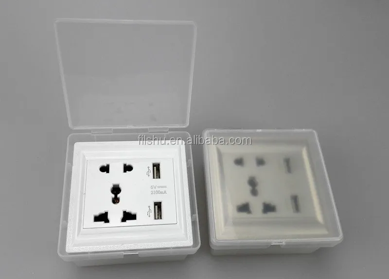Factory Price 220v Eur Double Usb Universal Wall Sockets - Buy Wall ...