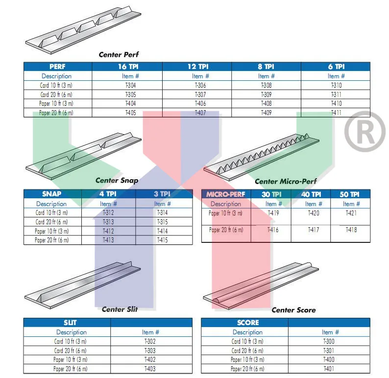 High Quality Perfect Perf, Perforating Rule for Offset Press TPI-401