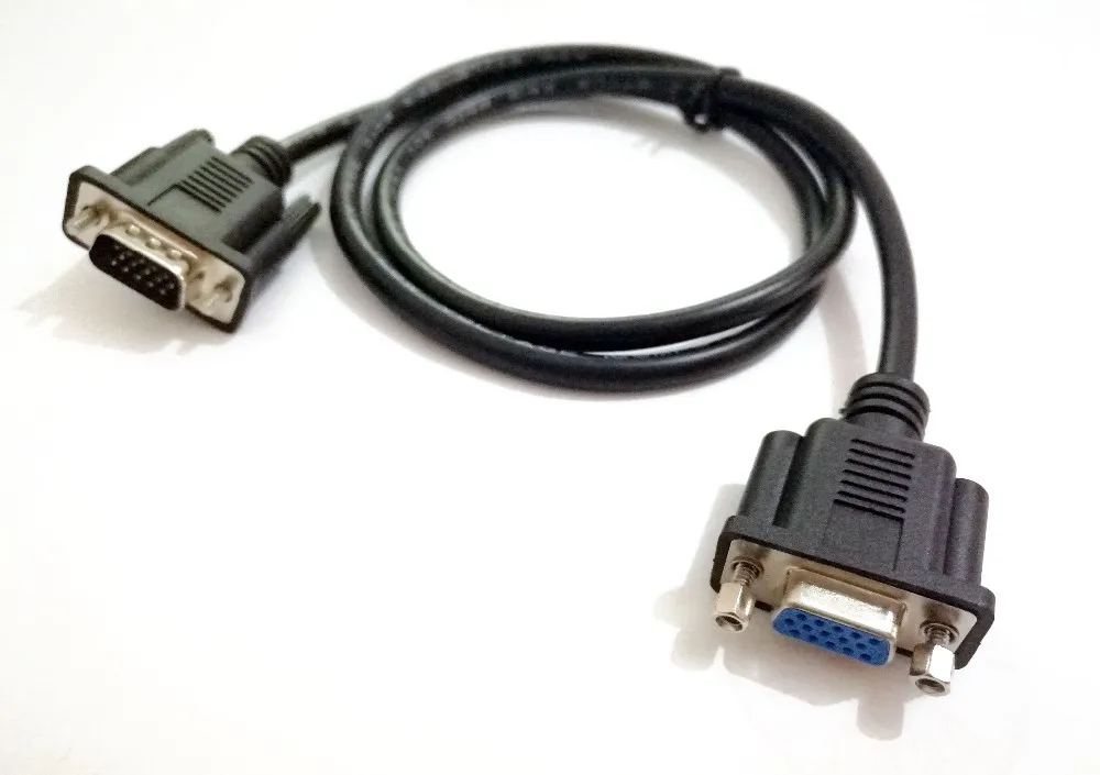 Svga Vga 15 Pin Monitor Female Panel Mount Cable Faceplate Stub 0.9m ...