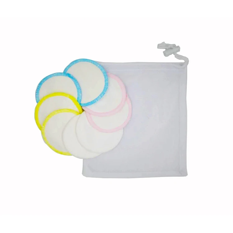 Washable Reusable Round Bamboo Makeup Remover Pads For Face Cleaning ...