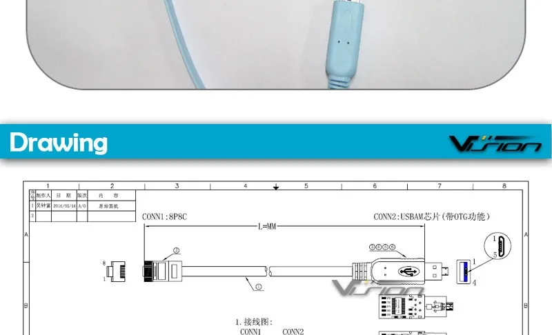 Usb Blue Juniper Console Cable 1.8m Ftdi Windows 8,7,Vista,Mac,Linux ...