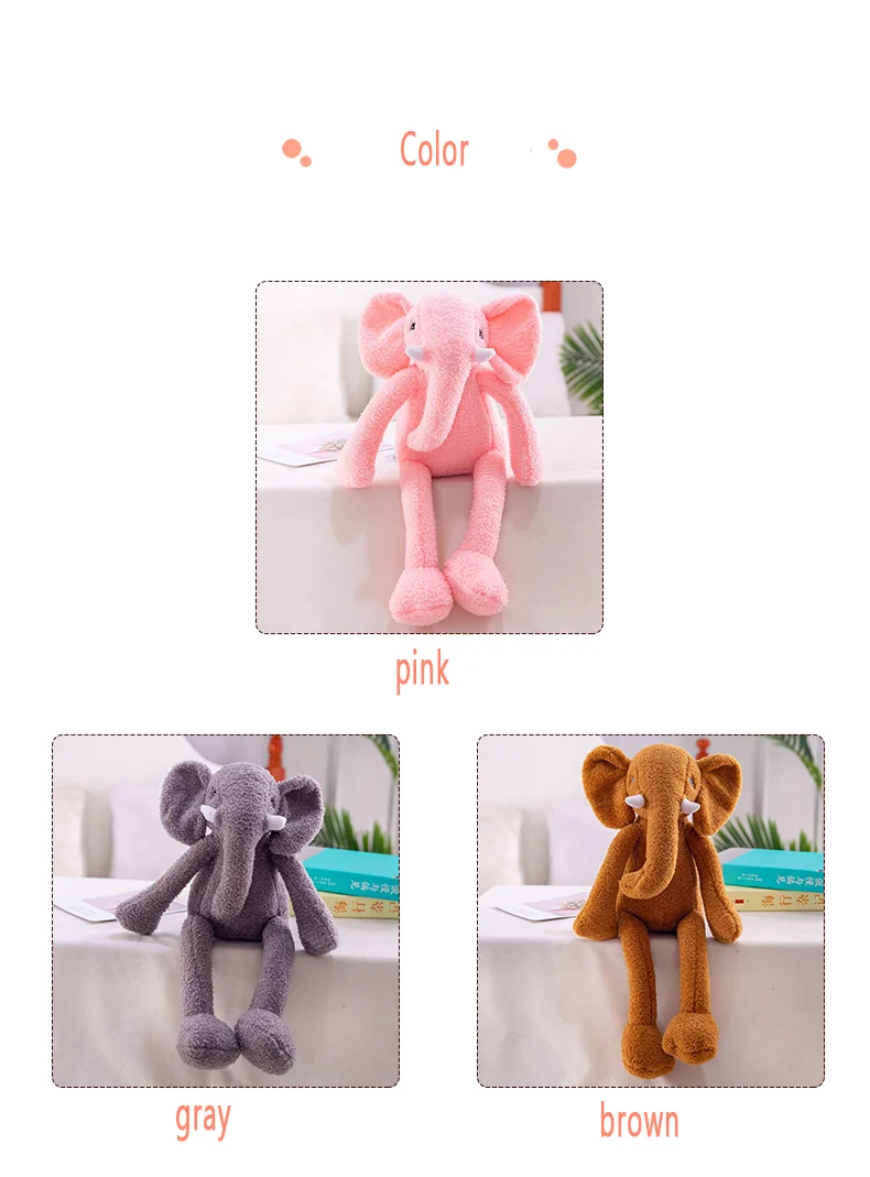 Big Ears Plush Elephant Weighted Stuffed Animal 3lb or 4lb Custom Plush ...