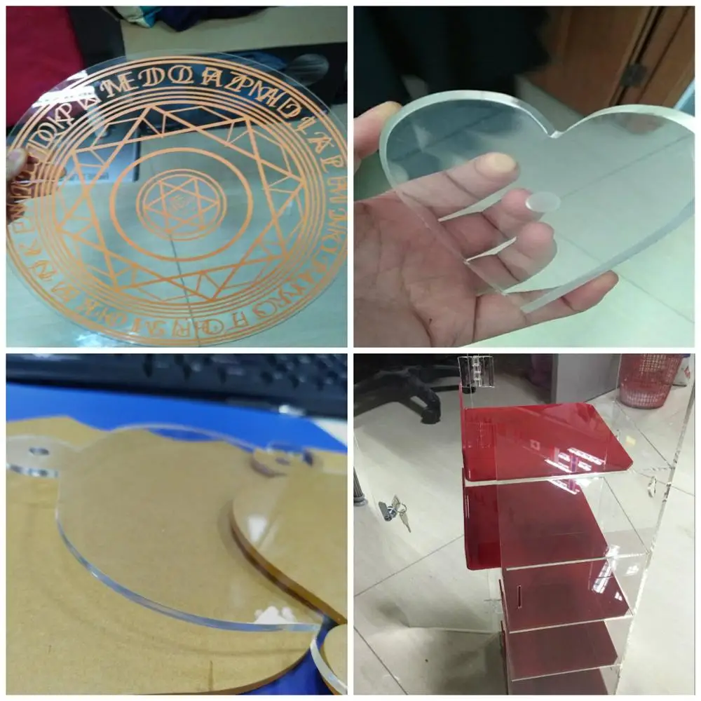 Laser Cutting / Engraving Decorative Clear Cast Acrylic Pmma Sheet ...