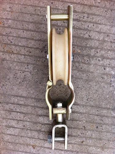 Heavy Duty Snatch Block/ Hanging Cable Rollers With Nylon Wheel - Buy ...