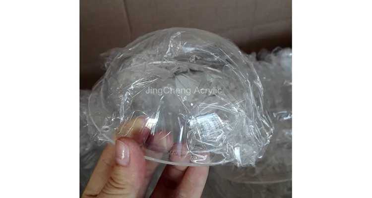 Small Clear Acrylic Hemisphere - Customized Logo & Printing