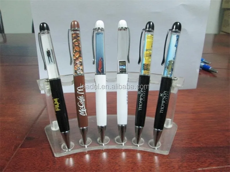 Professional Liquid Floating Pen Plastic Liquid Ball Pen Customized ...
