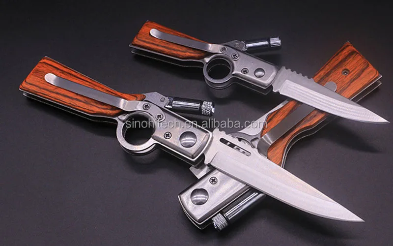 2017 New Arrival Gun Shaped Pocket Knife Camping Outdoor Folding Knife ...