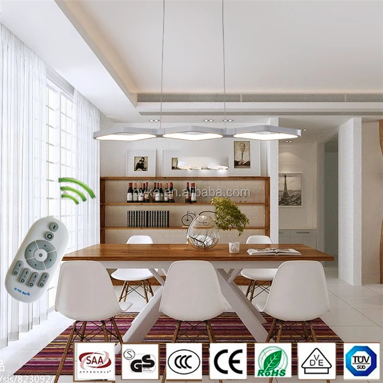 Modern Simple Dimmable Dining Table Hanging Light Led Pendant Light ...