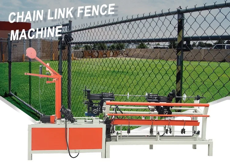 2 Worms Fully Automatic Chain Link Fence Making Machine With Compact ...