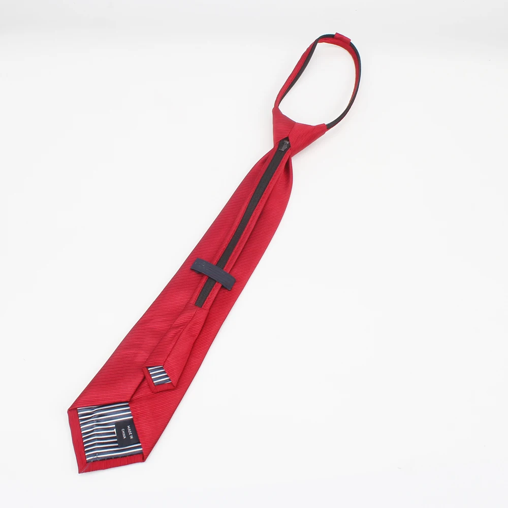Shop Custom Wholesale Solid Red Zipper Ties with Style