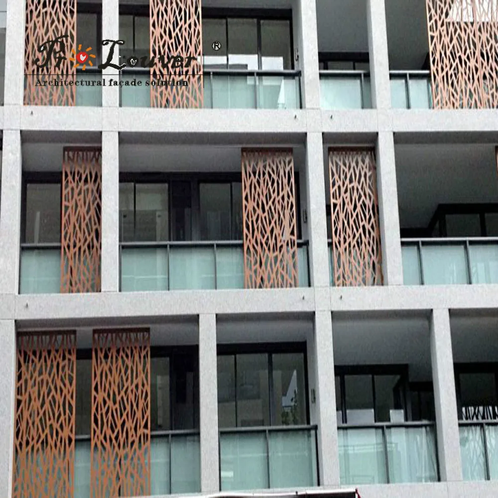 Laser Cut Balcony Railing Panels - Elegant Tree Leaf Design