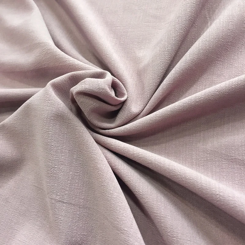 Wujiang textile 100% polyester Breathable linen fabric Light texture ...