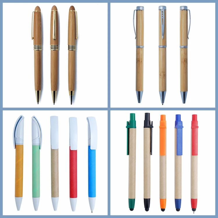 Recycled Promotional Wood Bamboo Ball Pen - Novelty Gift