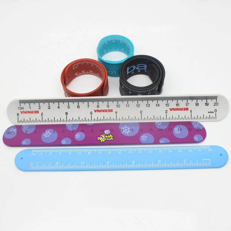 Ruler Slap Bracelets for Kids - Customizable Silicone Wristbands