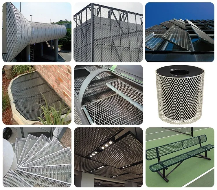 Metal Building Stretched Aluminum Perforated Mesh Heavy Duty Galvanized ...